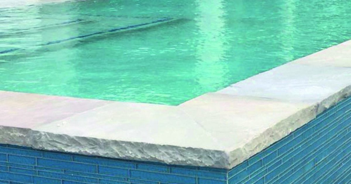 Premium Grey Coping & Pier Caps for Pools - Natural Paving USA
