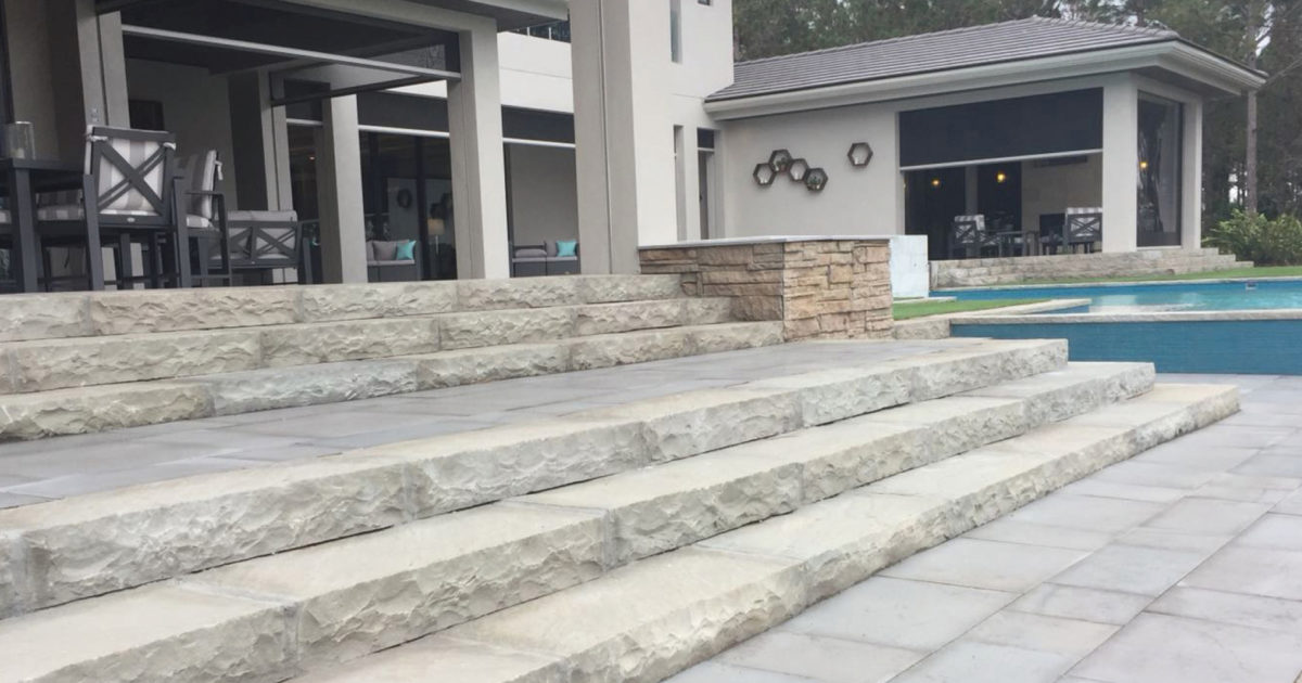 Natural Stone Step Treads - Natural Paving USA