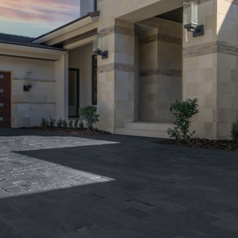 Black Pavers for Driveways | De Terra Collection - Natural Paving USA