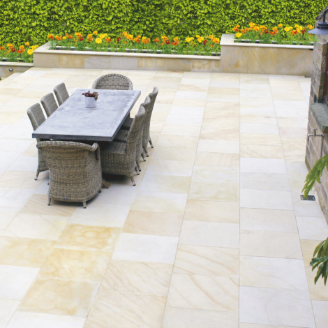 Ivory Premiastone Pavers: Modern Stone - Natural Paving USA