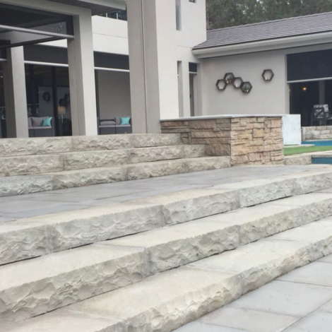 Natural Stone Step Treads - Natural Paving USA